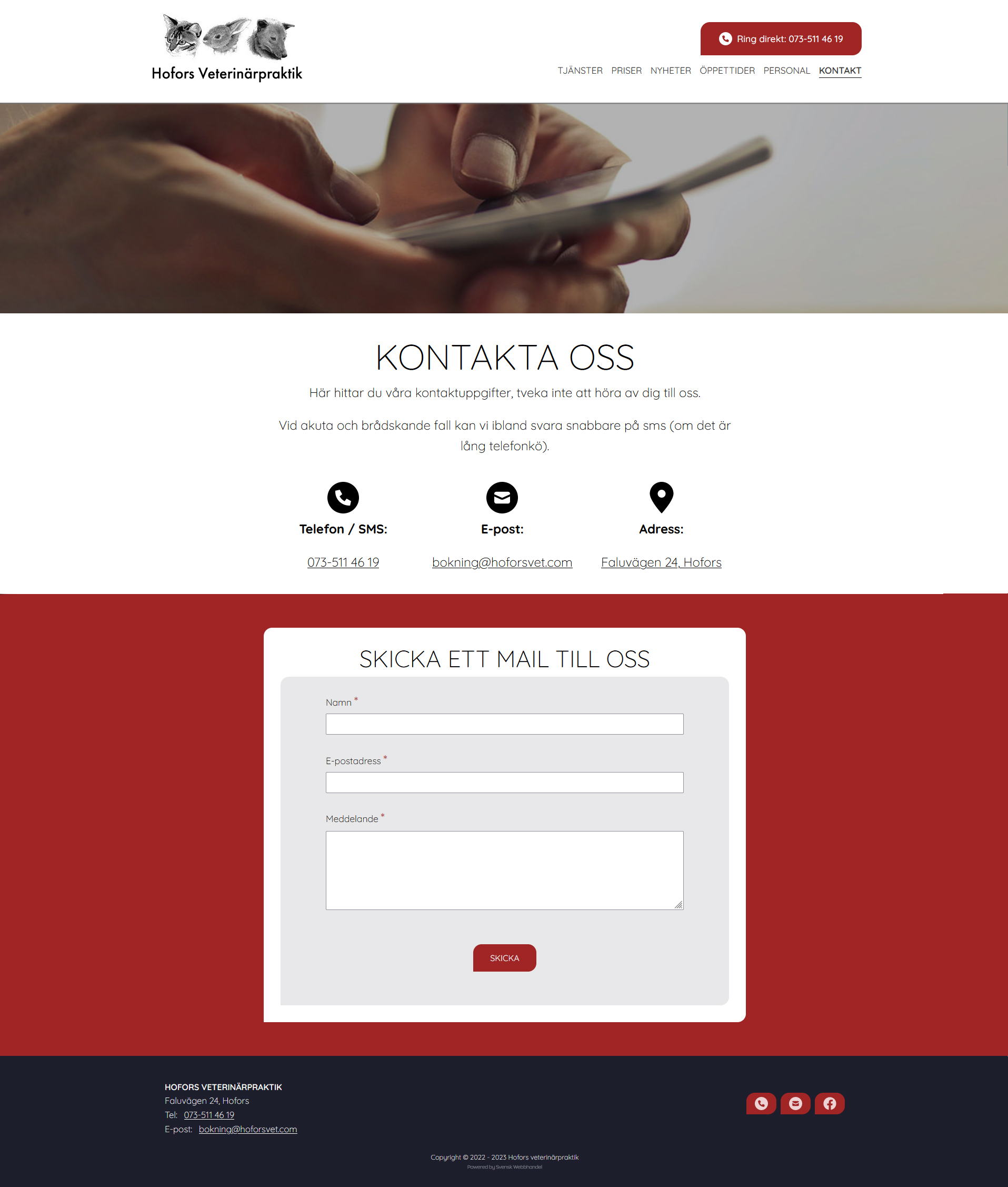 Kom närmare till din lokala veterinär på webben