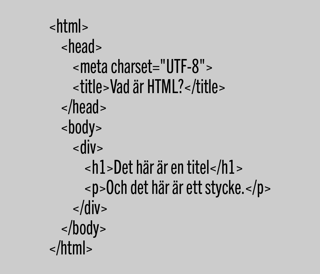 Vad är HTML?